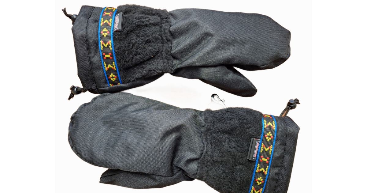 MUSHER mittens - wild blue - old pattern | MANMAT - Harnesses for dogs ...